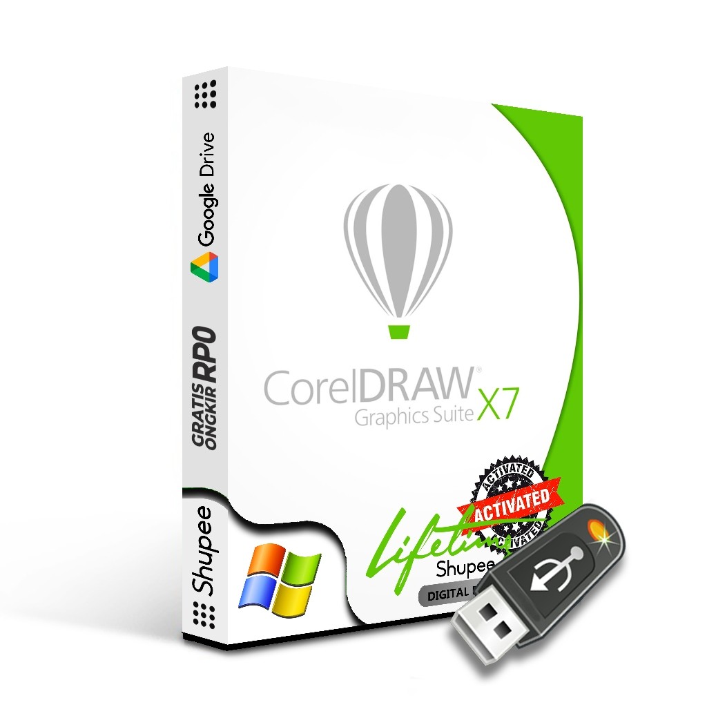 Jual CDR X7 Pre Activated Portable Version - Graphics Suite Software X7 ...