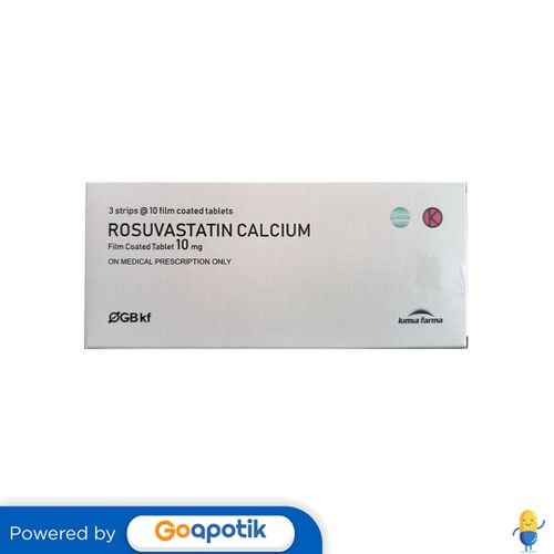 Jual Rosuvastatin Calcium Ogb Kimia Farma 10 Mg Box 30 Tablet Shopee 7132