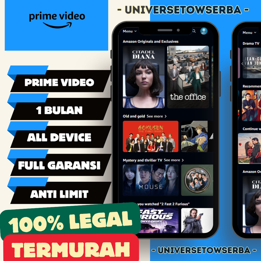 Jual Prime Video Praivet Termurah 1 BULAN 4K UHD ALL DEVICE FULL ...