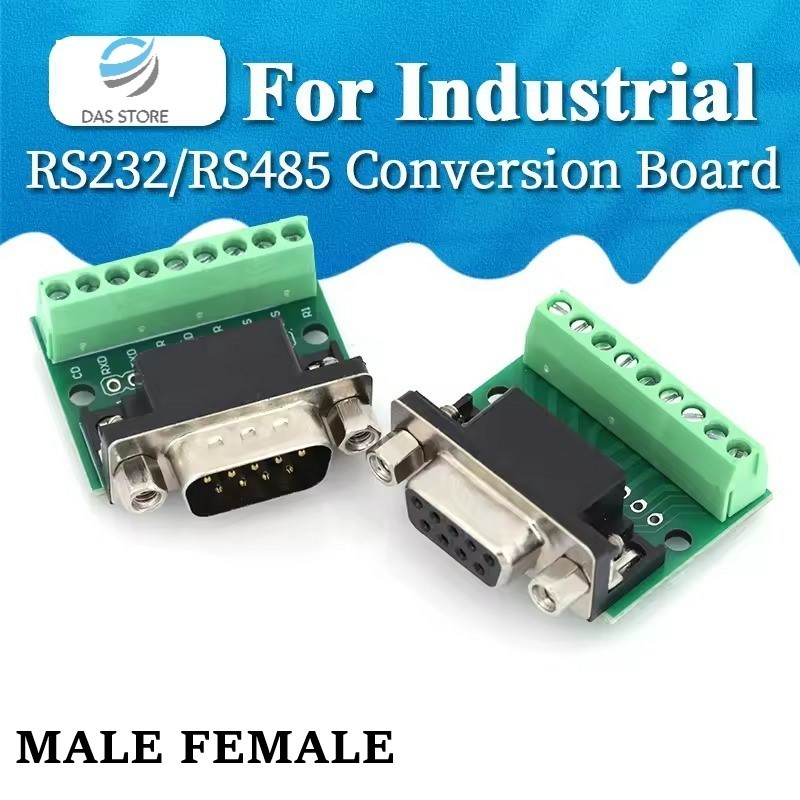 Jual Konektor DB9 Male Female RS232 Breakout Terminal Block | Shopee Indonesia