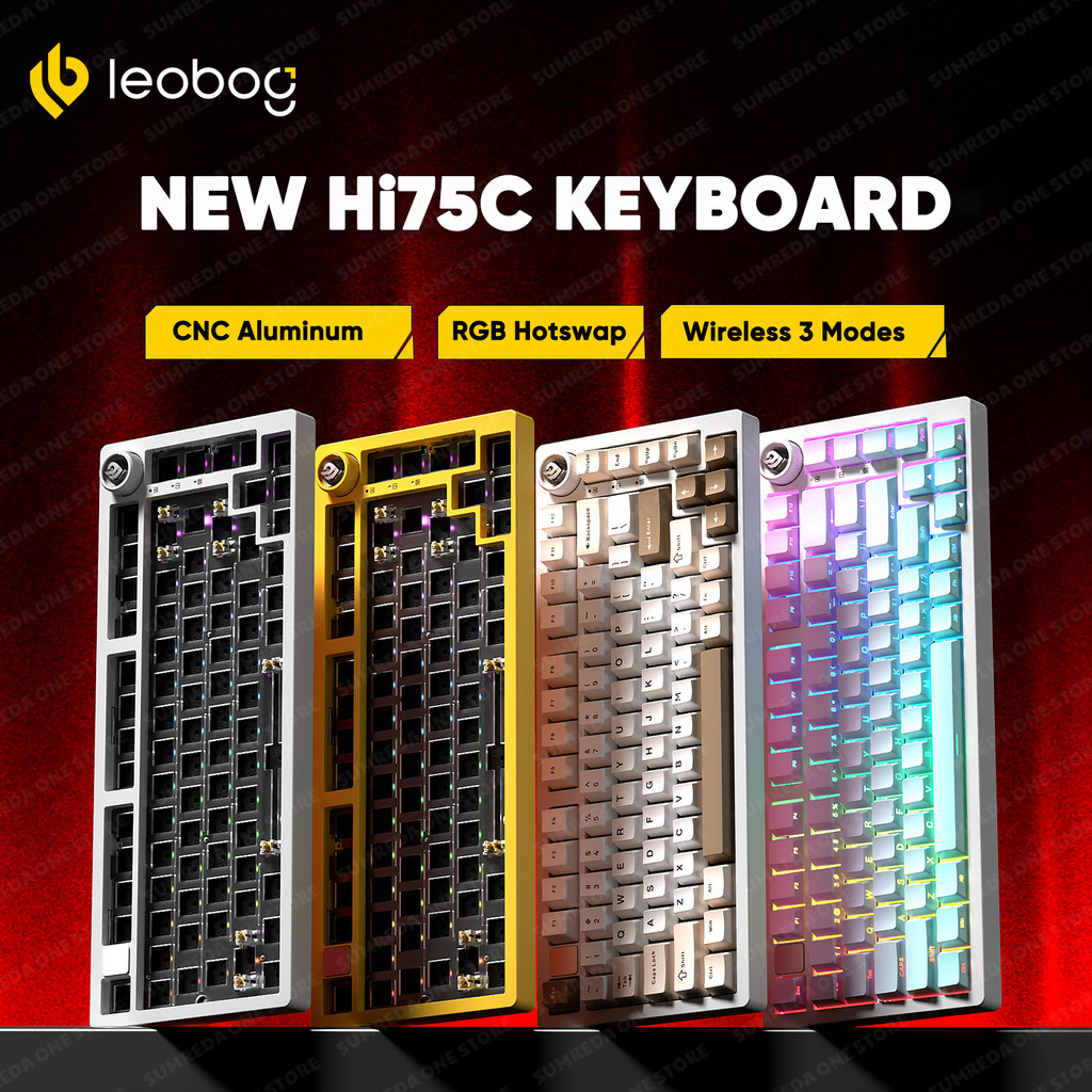 Jual Leobog Hi75C Hi75 Hi75C Pro Aluminum Wireless Custom Mechanical ...