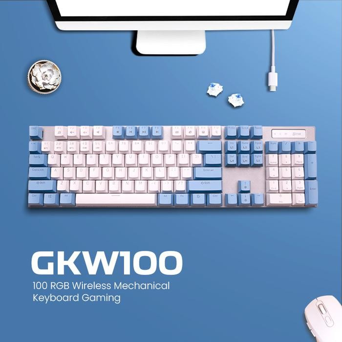 Jual 5STAR GKW100 RGB KEYBOARD GAMING MECHANICAL FULL SIZE #100% ...