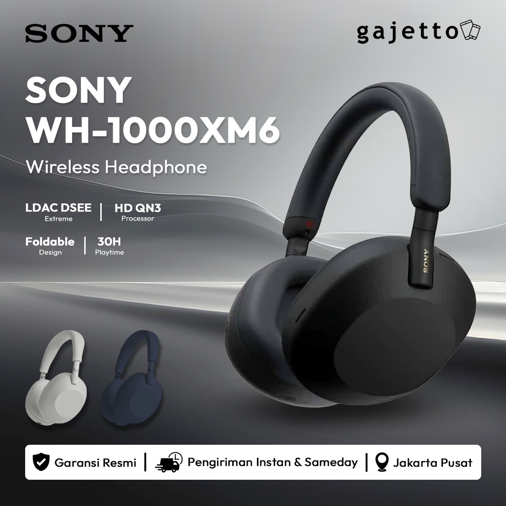 Jual SONY WH-1000XM6 Noise Cancelling Headphones / 1000XM6 / Sony XM6 ...