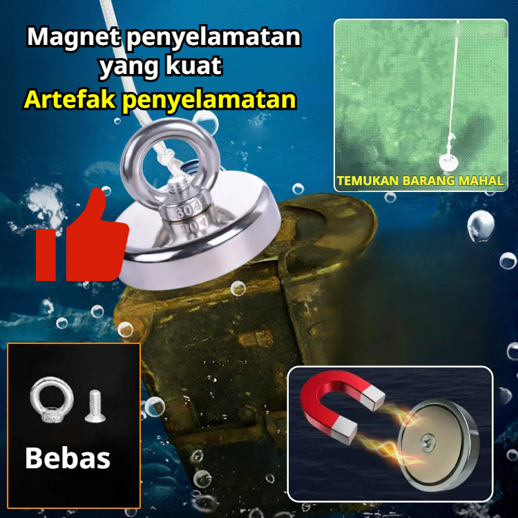 Jual (Diameter 42mm 0-61Kg)Magnet Penyelamat Yang Kuat/magnet Cincin ...