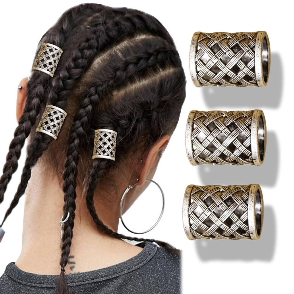 Jual 3x Norse Viking Pirate 18mm Hole Beard Bead Dreadlocks Ring Braid ...
