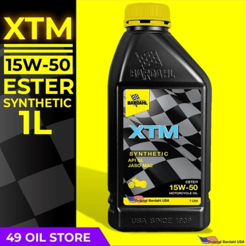 Jual Bardahl XTM 15W-50 MA2 Synthetic Ester - Oli sepeda motor 1L | Shopee Indonesia