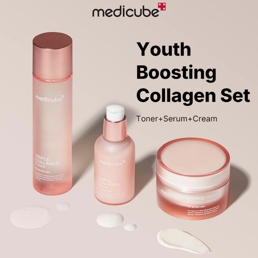 Jual medicube Triple Collagen Set (Toner + Serum + Cream) | Shopee ...