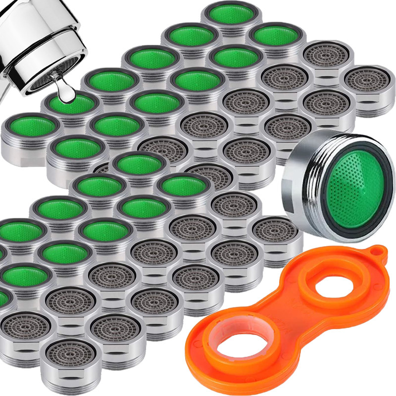 Jual 1/20pcs Faucet Aerator Flow Restrictor with Handle Replacement ...