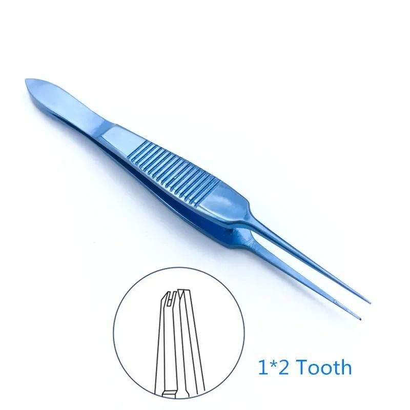 Jual Ophthalmic Colibri Beaked Toothed Forceps Titanium tweezers with ...