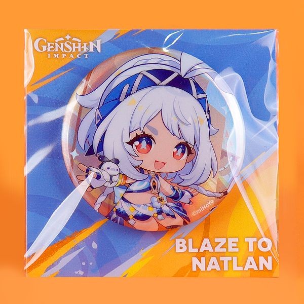Jual Mualani Blaze to Natlan Chibi Character Can Badge - Genshin Impact ...
