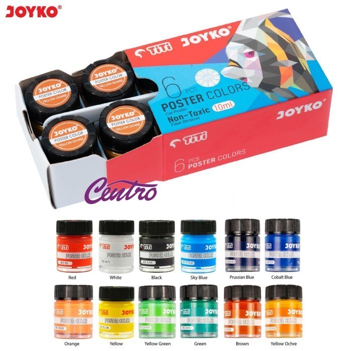 Jual JOYKO Titi Cat Poster Colors POC-10ML Non Toxic SATUAN ORIGINAL ...