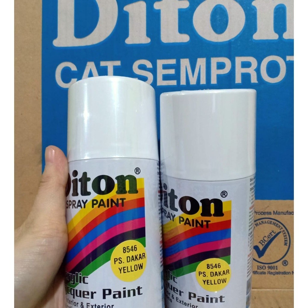 Jual Pilox Pilok Cat Semprot DITON Spray Paint - 8546 PS. DAKAR YELLOW ...