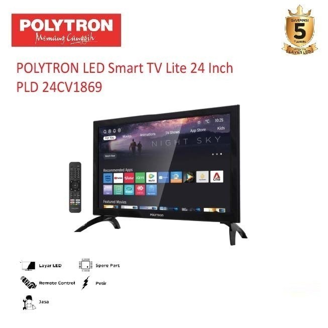 Jual POLYTRON TV / TELEVISI LED PLD 24CV1869 24 INCH BR2 | Shopee Indonesia