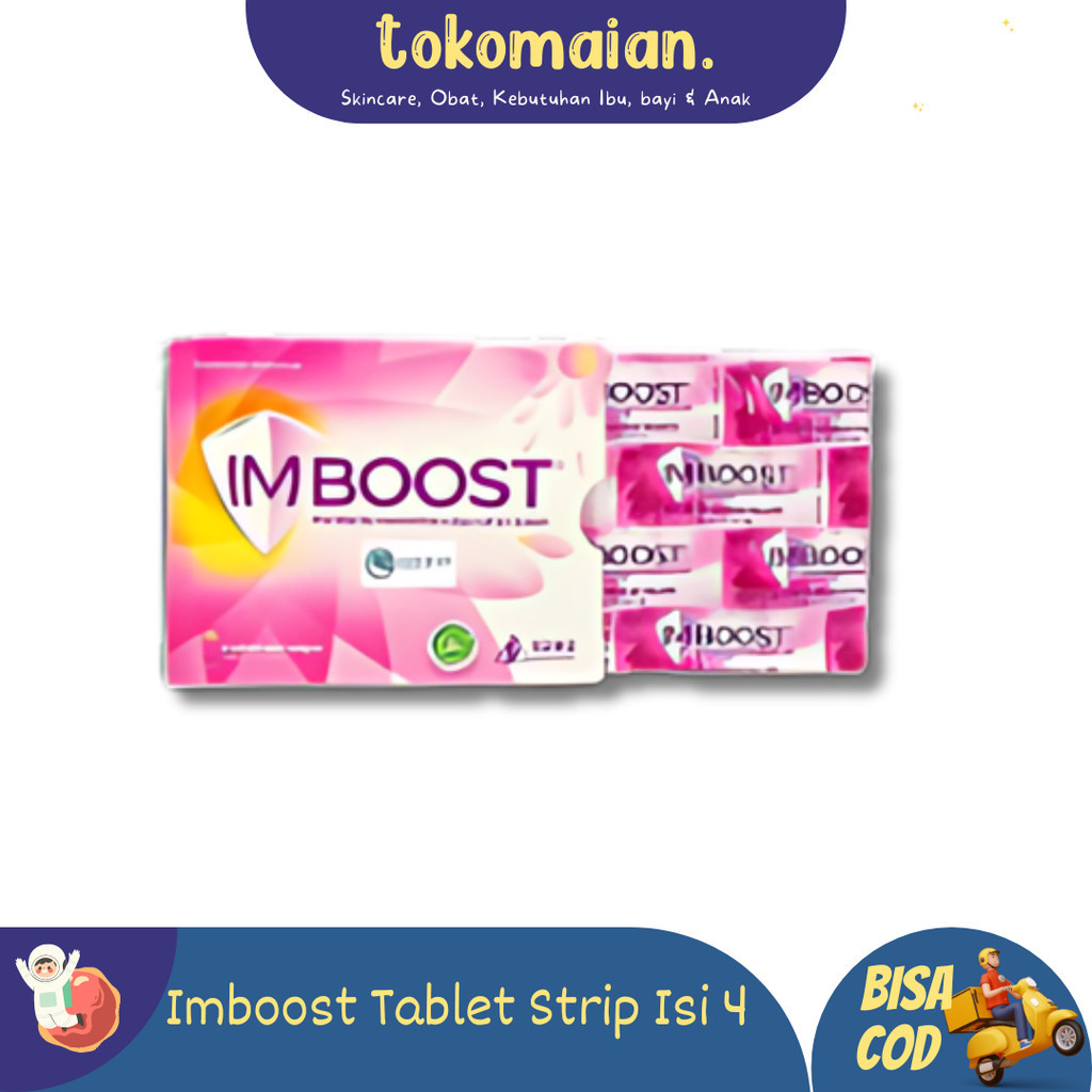 Jual Imboost Tablet Strip Isi 4 - Vitamin Penambah Sistem Imun | Shopee ...