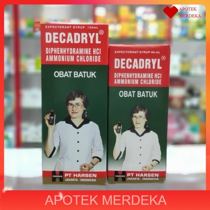 Jual decadryl expectorant obat batuk berdahak karena alergi | Shopee ...