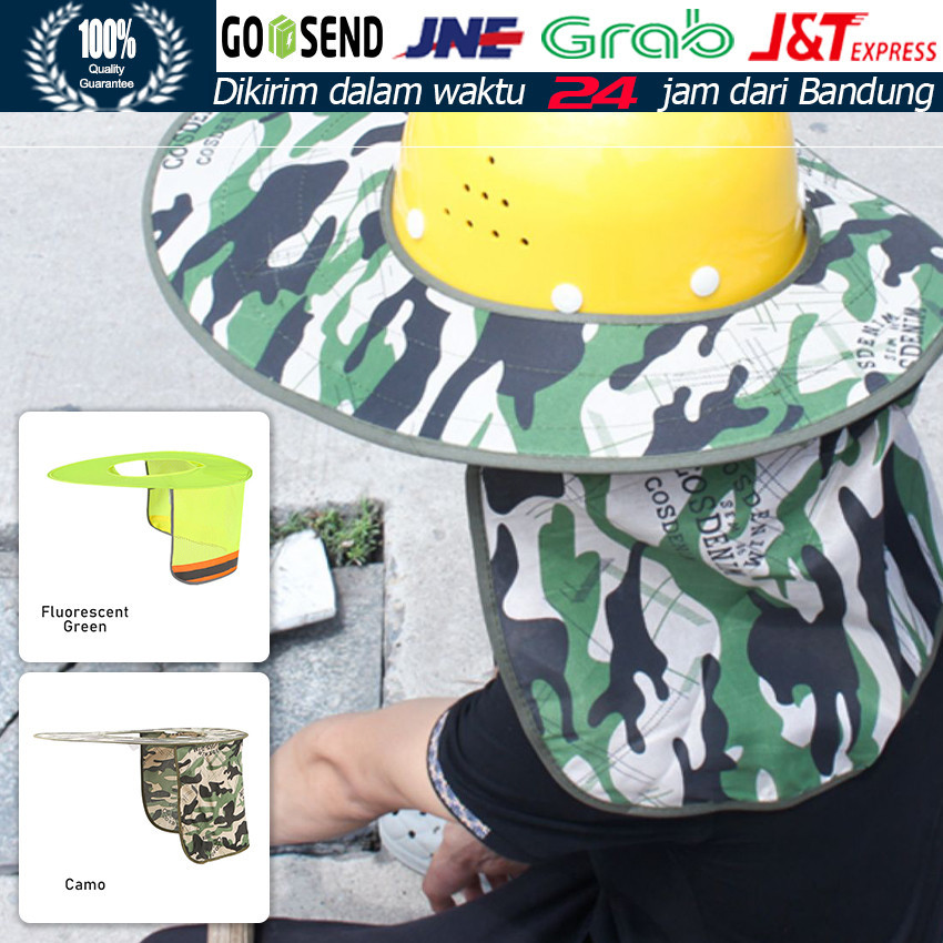 Jual Topi Sunbrim Pelindung Sinar Matahari / Topi Sunbrim Helm Safety ...