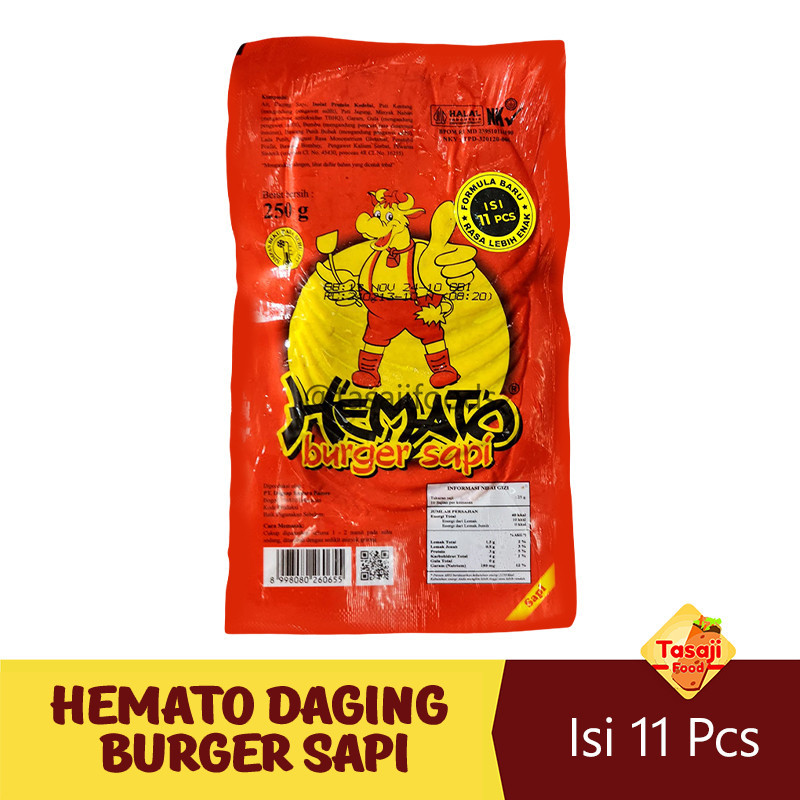 Jual Hemato Daging Burger Sapi 250gr Hemato Beef Patties | Shopee Indonesia
