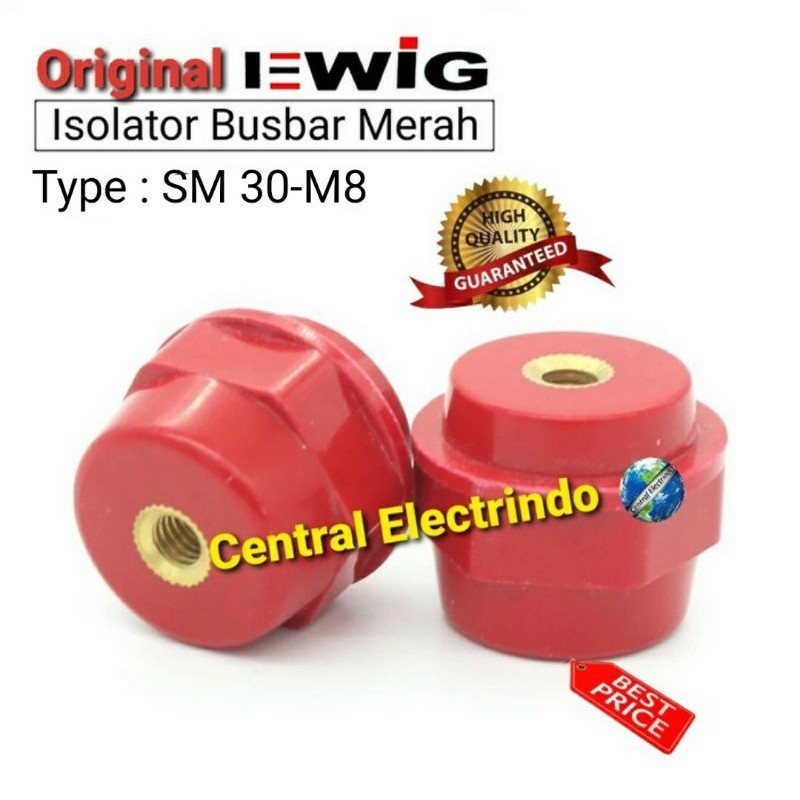 Jual Isolator Busbar EWIG SM 30-8 Merah | Shopee Indonesia