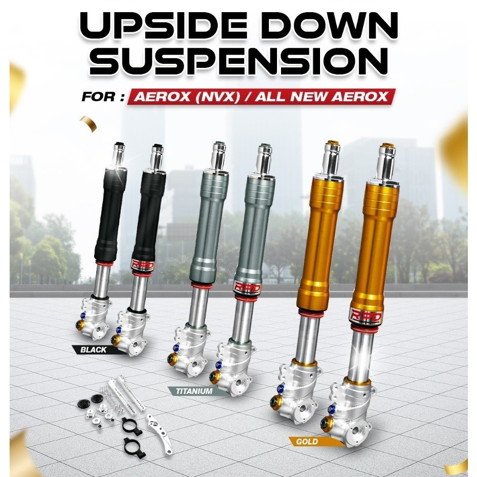 Jual Shock Depan USD up side Down RPD Aerox 155 old new connected Lexy ...