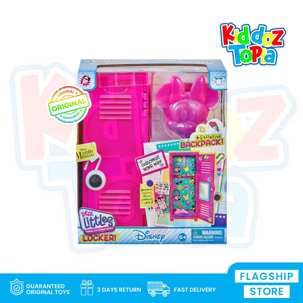 Jual Real Littles Disney S3 Minnie Mouse Locker and Backpack MS25383 ...