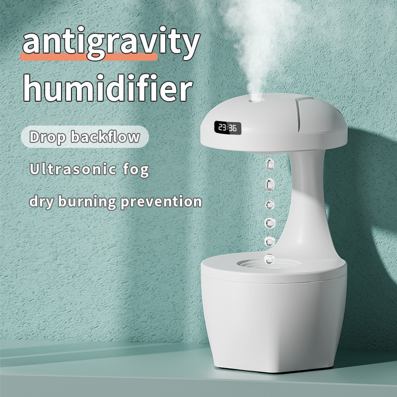 Jual 800ML Anti Gravity USB Air Humidifier Ultrasonic Air Purifier Levitating Water Drops Mist ...