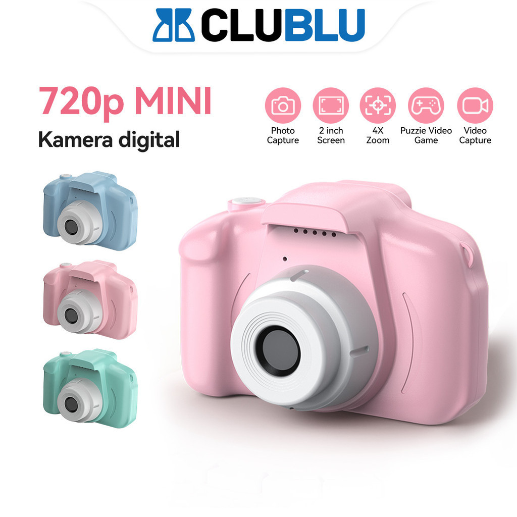 Jual Kamera Mini Digital DSLR Anak USB 2.0 IPS 80MP Mini Camera Kids ...