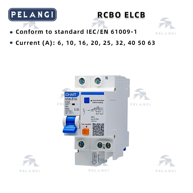 Jual CHINT RCBO NXBLE-63 1P+N 2P 3P+N 6A 10A 16A 20A 25A 32A 40A 50A 63A (30mA) | Shopee Indonesia