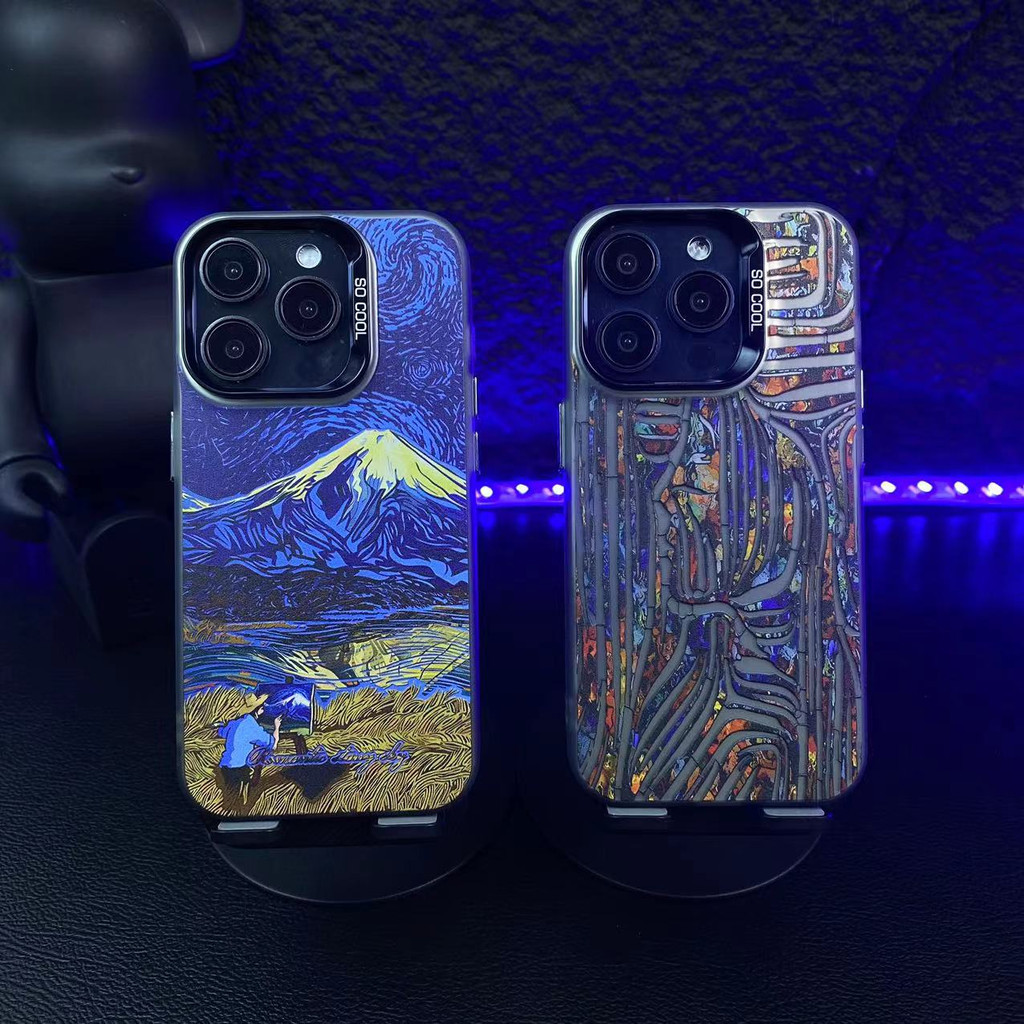 Jual Casing Graffiti Biru Van Gogh case hp applicable to iPhone 15 15 ...