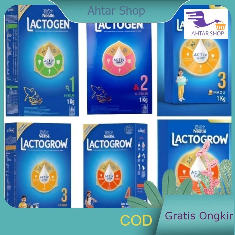 Jual Lactogen Lactogrow 1 2 3 Dan 4 1kg Vanila Madu 1000gr Susu Formula ...