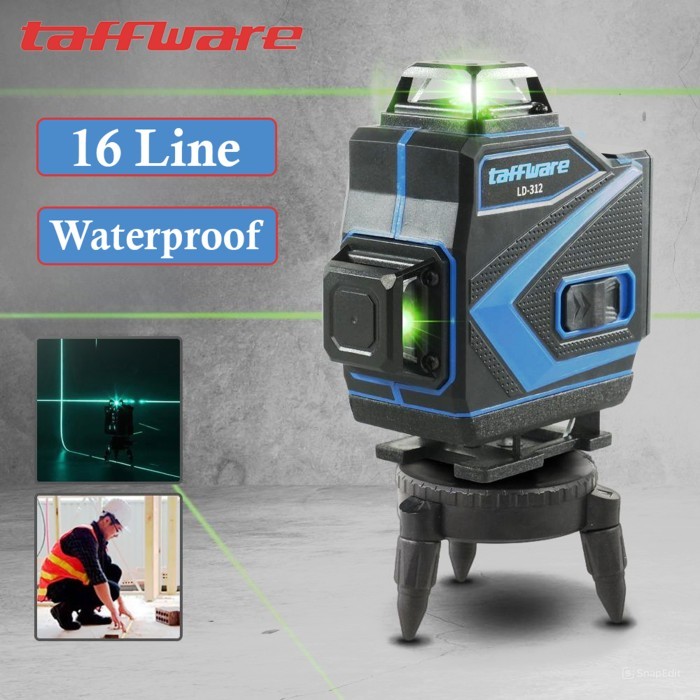 Jual Taffware Mesin Self Leveling Green Laser Level 4D 16 Line Titik ...