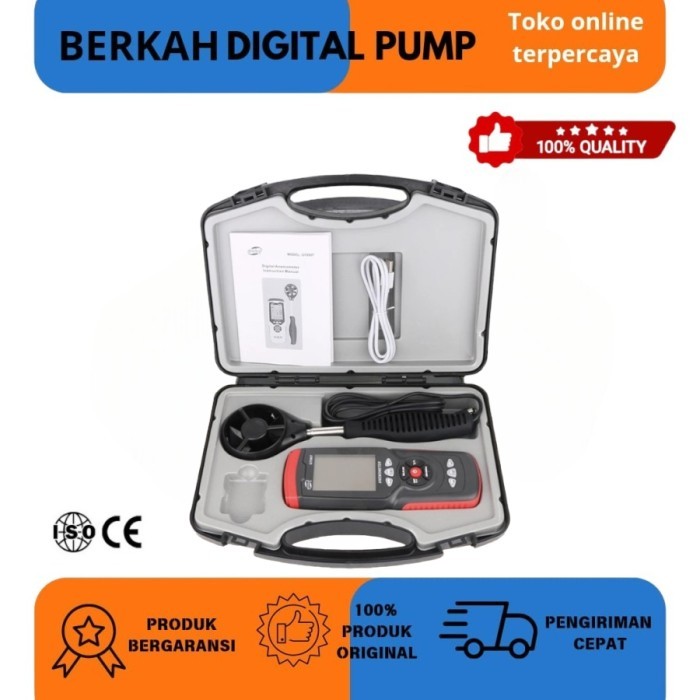 Jual Anemometer Data Logger Wind CFM CMM Benetech GT-8907 Air Flow GT8907 | Shopee Indonesia