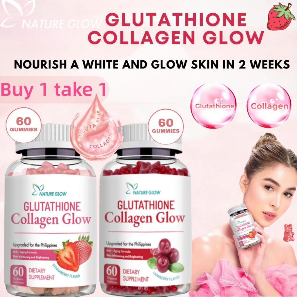 Jual Nature Glow Glutathione Collagen Gummies Anti-Aging Whitening Skin ...