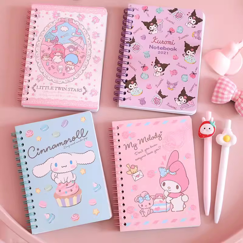 Jual Cute Cartoon Hello Kitty A6 Notebook Kawaii Cinnamoroll Kuromi My ...