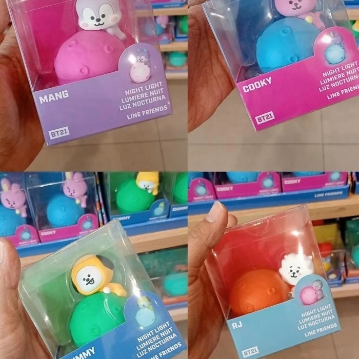 Jual miniso bt21 Night Light lamp lampu tidur - shooky | Shopee Indonesia