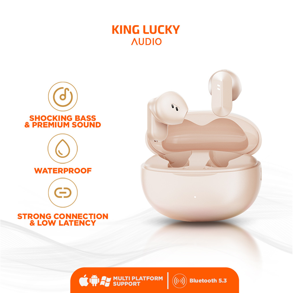 Jual KINGLUCKY i01 TWS Headset Earphone Bluetooth V5.4 HiFi Stereo ENC ...