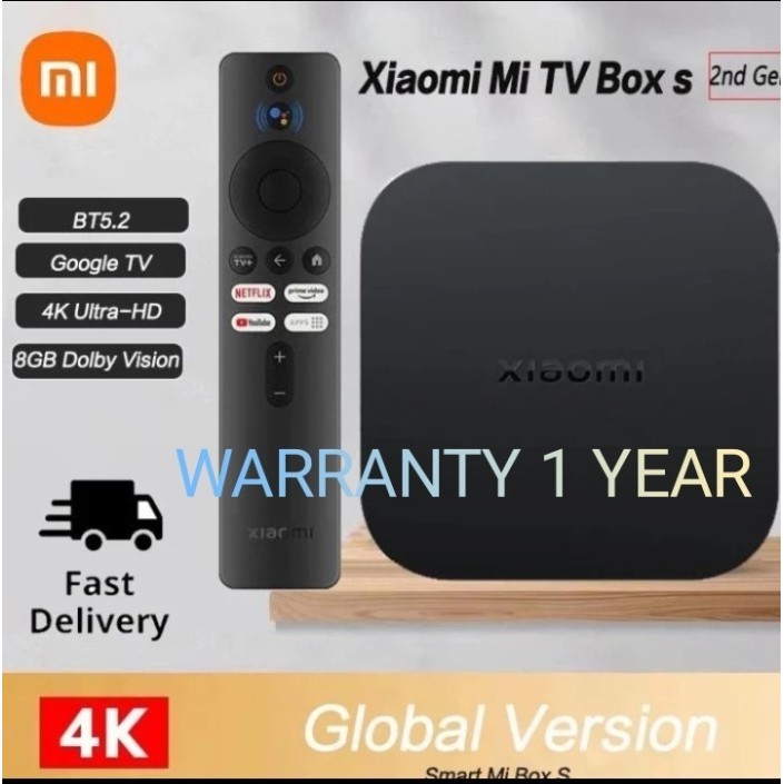 Jual xiaomi tv box s 2nd gen2 android tv box | Shopee Indonesia