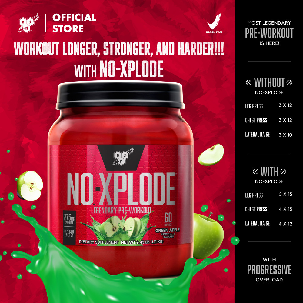 Jual BSN No Explode Green Apple 2.45 Lb | Shopee Indonesia