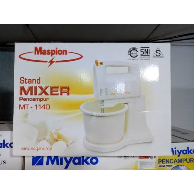 Jual STAND MIXER MASPION MT 1140 Garansi motor 3 Tahun | Shopee Indonesia