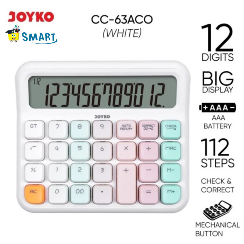 Jual JOYKO CALCULATOR CC-63ACO | Shopee Indonesia
