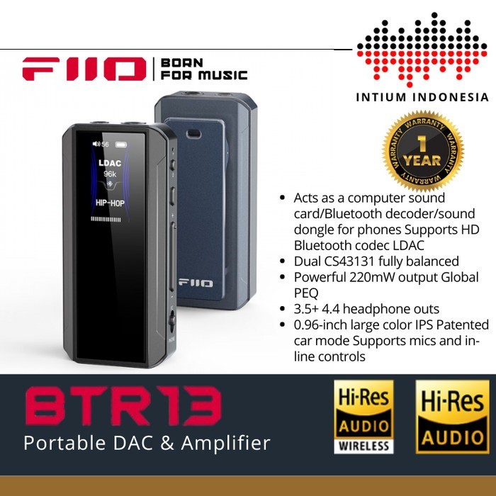 Jual FiiO BTR13 / BTR-13 / BTR 13 Portable Bluetooth DAC and Headphone ...