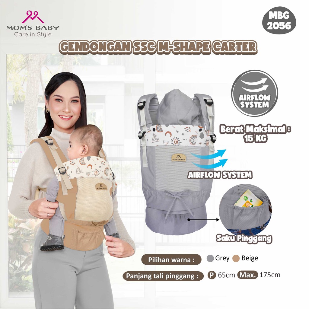 Jual Mom's Baby Gendongan Bayi SSC M-Shape Carter | Shopee Indonesia
