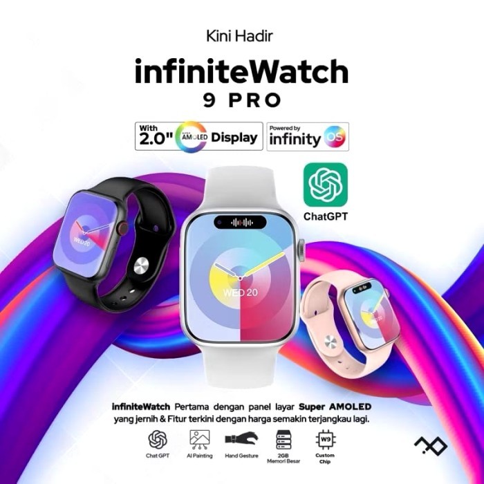 Jual infiniteWatch 9 Pro with 2.0" HD AMOLED Display infinite watch ...