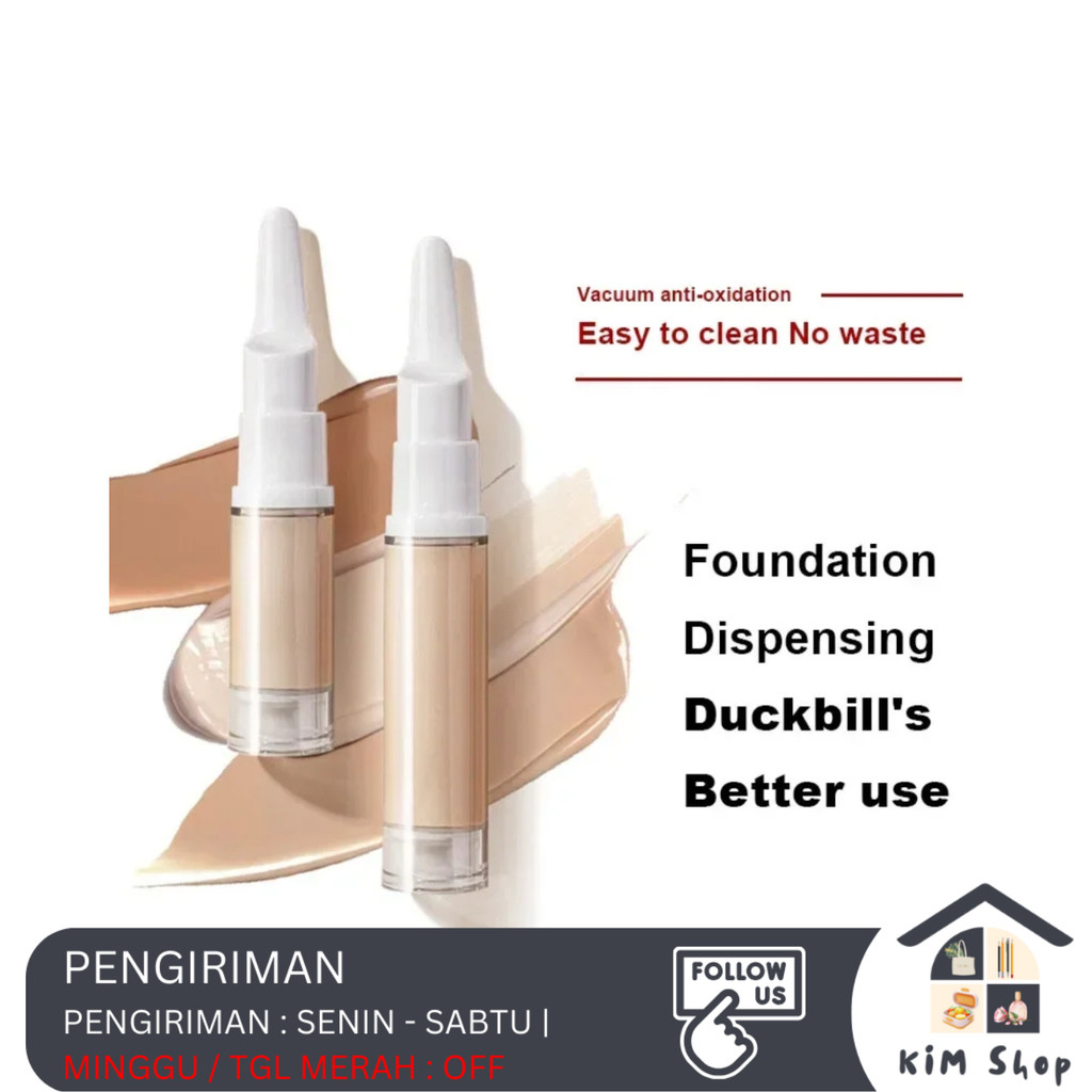 Jual KIM SHOP Botol Airless Pump Duckbill Foundation Eye Serum Eye ...