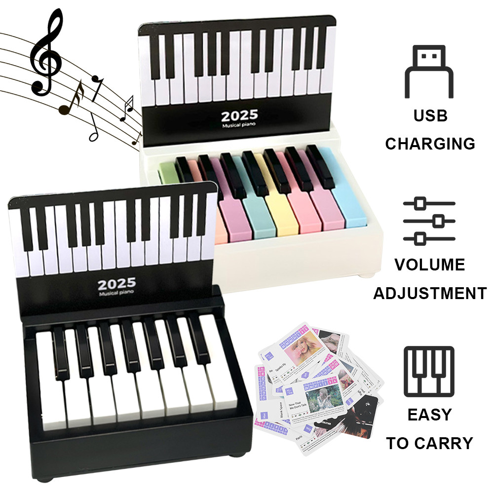 Jual Taylor Piano Calendar 2025 Music Sheets Toy Playable Mini Piano ...
