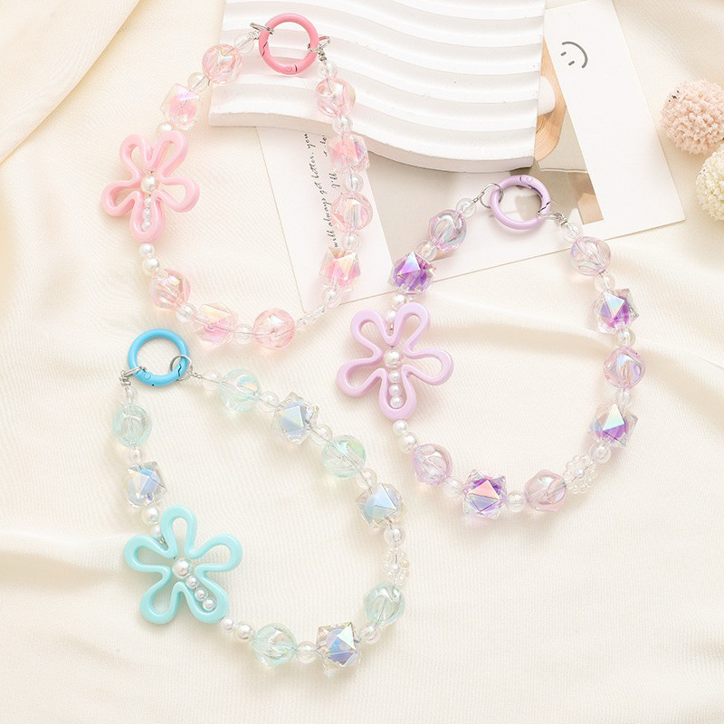 Jual Luxurydiy JJ04 Gantungan HP Tas Kunci Bunga Tali Rantai Manik ...