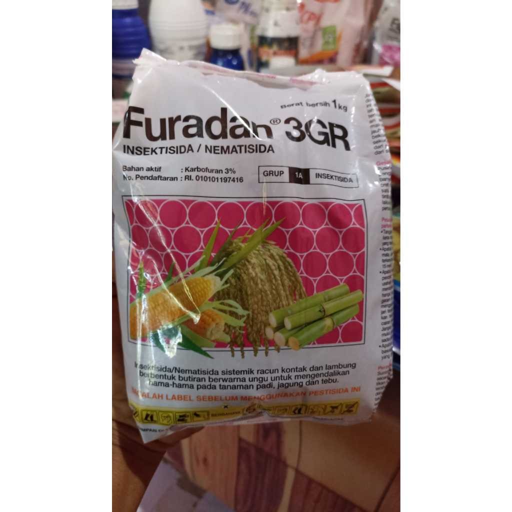 Jual Furadan 3gr - 1kg original insektisida / nemasida poradan | Shopee ...