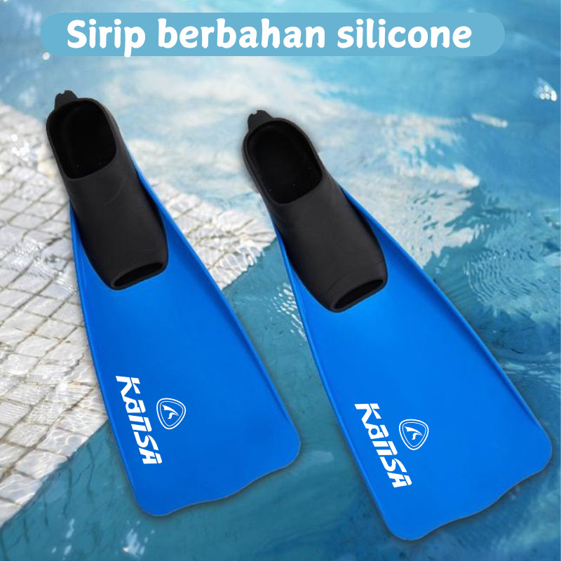 Jual KAKI KATAK FINS KANSA / SEPATU RENANG SNORKELING DEWASA / FINS ...