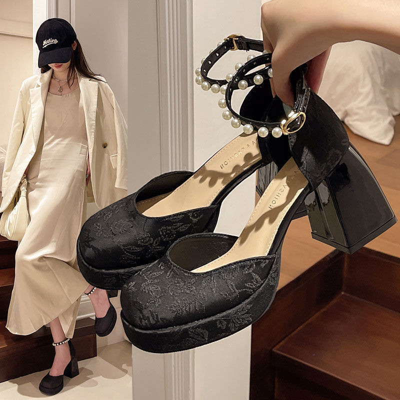 Jual [LC] 1591 Sepatu Heels Hak Wanita C-1 BATIK MUTIARA heel 9 cm ...