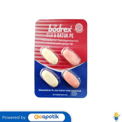 Jual Bodrex Flu Dan Batuk Tidak Berdahak Pe Strip 4 Kaplet | Shopee ...