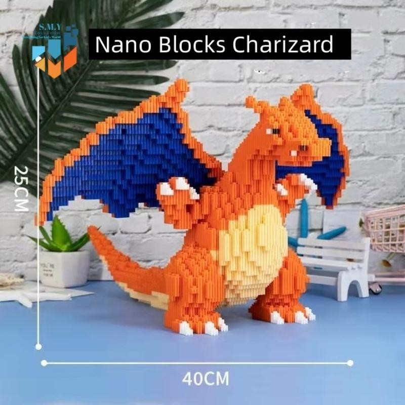 Jual SMY Nano Blocks POKEMON CHARIZARD 3D, Mainan Konstruksi DIY ...
